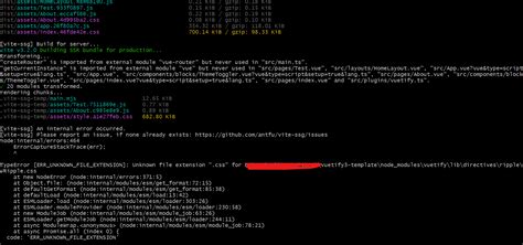 [bug report][3 0 1] vitessg unknown file extension css when running
