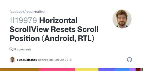 horizontal scrollview resets scroll position android rtl · issue
