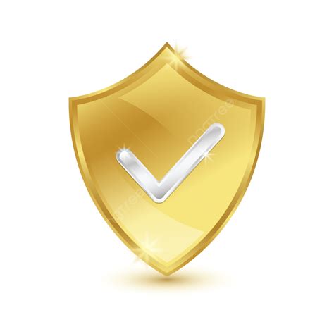 Golden Shields Vector Hd Png Images 3d Golden Shield Warranty Icon
