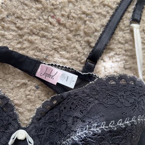 Jezebel Black And White Ruffle Lingerie Top With Depop