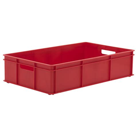 ref plas m311bh stacking confectionery trays 50 litre solid sides and