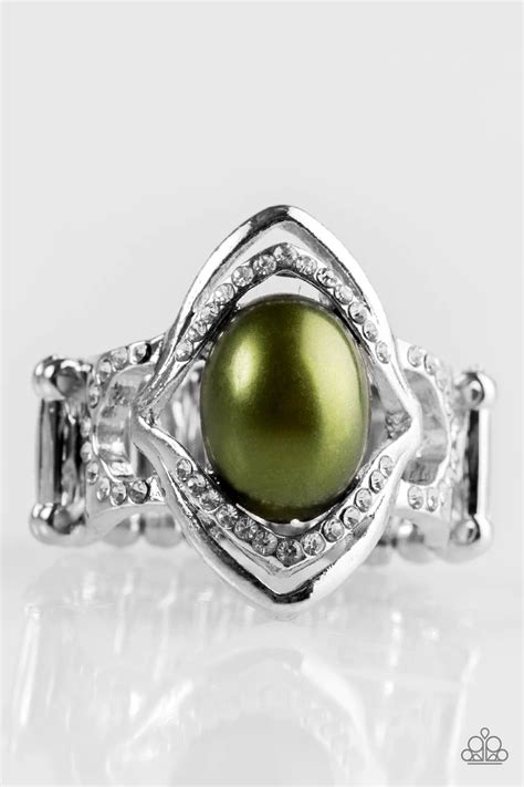 Paparazzi Ring ~ Positively Posh Green Paparazzi Jewelry Online
