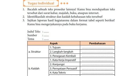 Kunci Jawaban Bahasa Indonesia Kelas 11 Halaman 22 K13 Tugas Individu