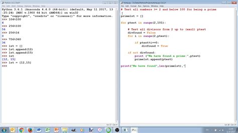 6 playing with loops modulo operator and appending lists prime
