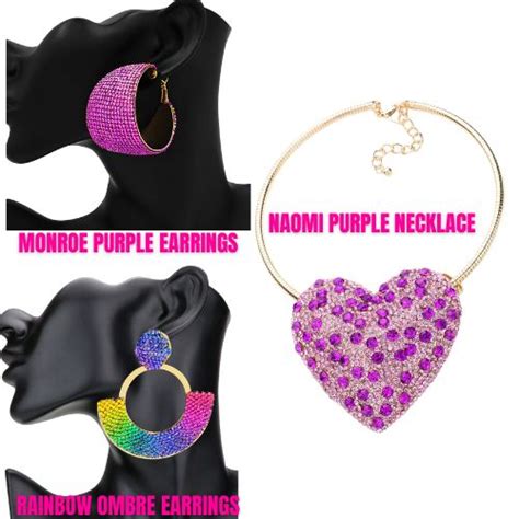 Monroe Purple Earrings Get Pretty Girl Llc