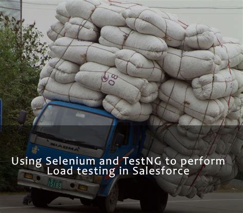 performing load testing in salesforce using selenium and