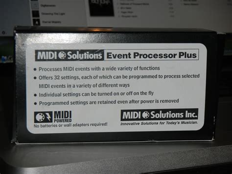 infrequent sound [sex tex] technology midi solutions event processor plus