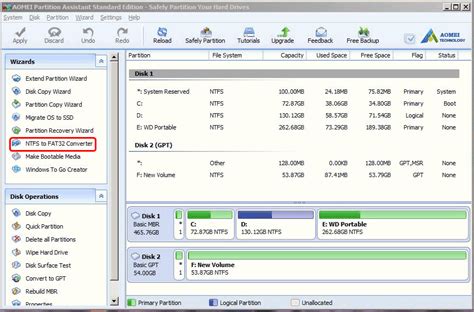 free new tool convert fat32 ntfs aomei