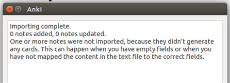anki fails to import from csv file super user