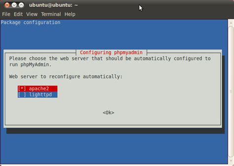 ubuntu instalacja apache2 php5 mysql phpmyadmin