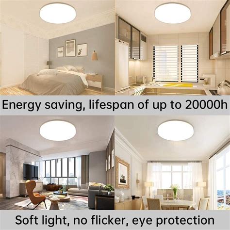 Ketom Led плафон кръгъл 48 W Led лампа плафон модерен топло бяло