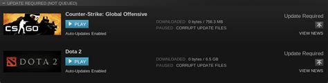 steam can t update steam games due to “corrupt update files” love