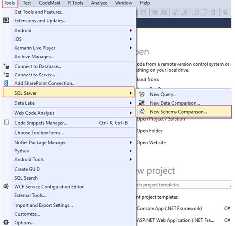 tools to compare two sql server database qa with experts