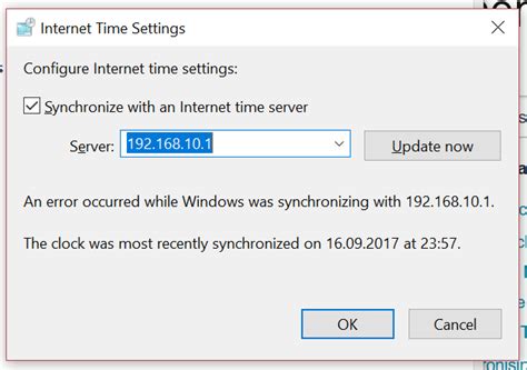 unable to synchronize windows time with local ntp server super user