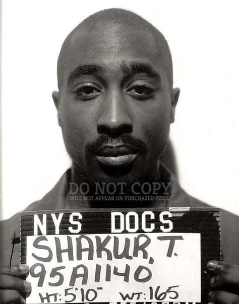 Tupac Shakur Mugshot Photograph 11 X 14 Brilliant 1995 New Etsy In