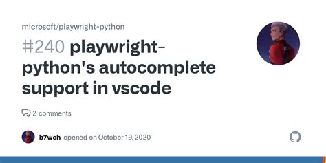 playwright python s autocomplete support in vscode · issue 240