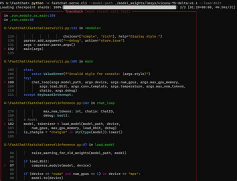 execute rve cli error · issue 517 · lm sys fastchat · github
