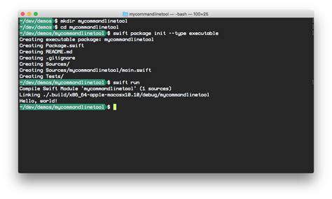 creating command line tools for macos and linux with swift package manager