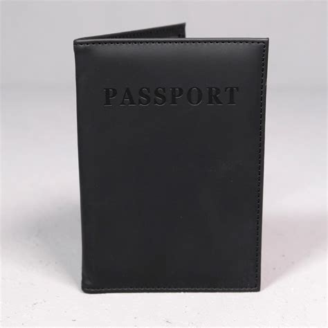 Pasaport Kılıfı Siyah Suni Deri Aksesuar Takı
