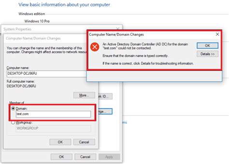 fix active directory domain controller could not be contacted