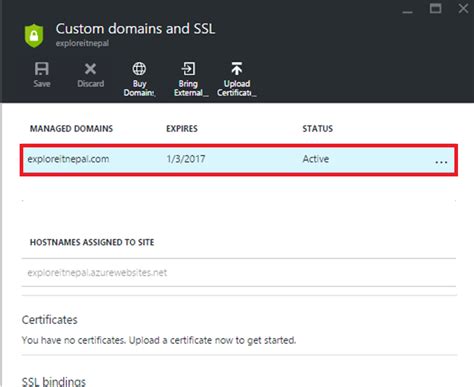 how to buy a top level domain from microsoft azure full stack