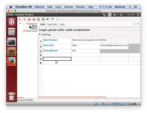 how to setup and run test cases in robot framework promet source