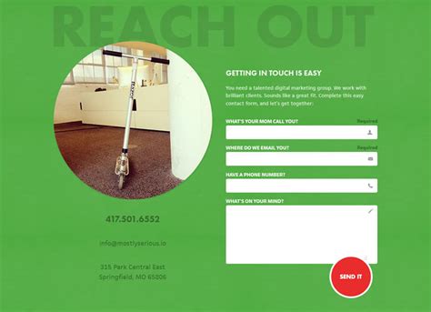 10 effective contact us forms web design inspiration creative alive