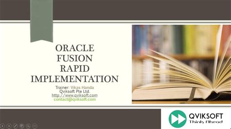 oracle fusion applications rapid implementation youtube