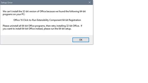 access 2016 runtime install error microsoft community