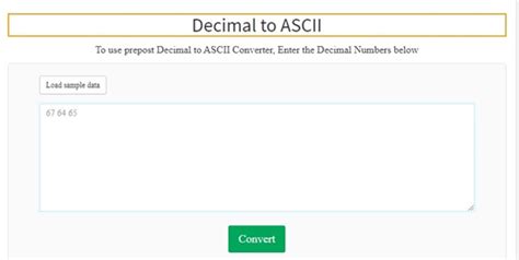 decimal to ascii base64 and binary converter free seotoolscentre