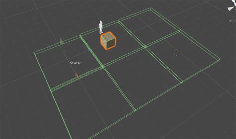 unity floor is made up of tiles with their own box colliders