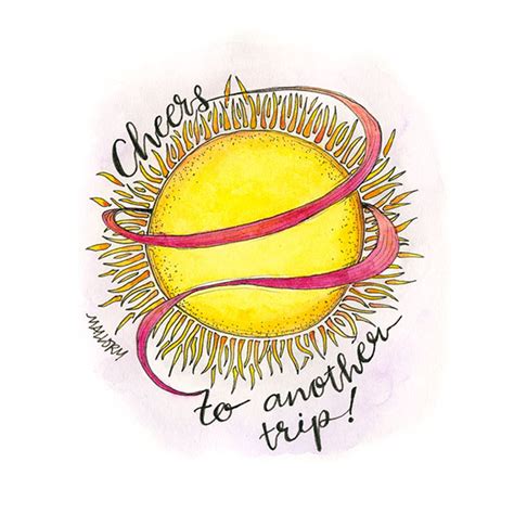Cheers To Another Trip Around The Sun Birthday Card Stem And Soul