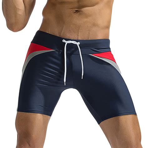 Boomilk Mens Swim Trunks Breathable Pants Swimwear Shorts Slim Wear