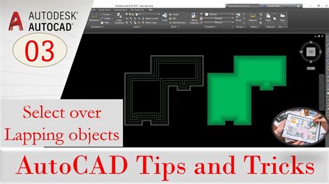 how to select overlapping objects in autocad youtube