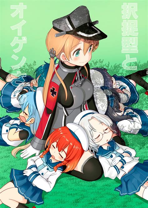 神戸かわさき 新刊】択捉型とオイゲンさん 漫画 艦隊これくしょん プリンツ・オイゲン 択捉 艦隊これくしょん 」あへーん C103