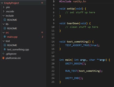 how to set a testing environment unit testing platformio community