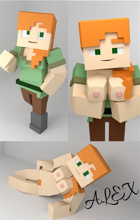 Rule 34 1girls 3d Alex Minecraft Breasts Clothed Female Cubic