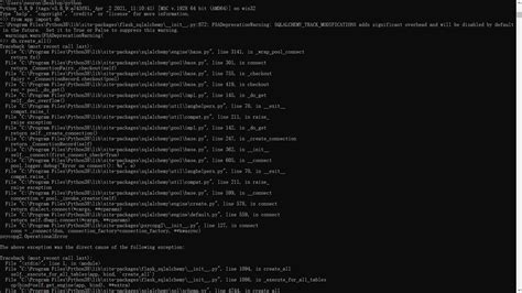 python can t create the initial database with flask sqlalchemy