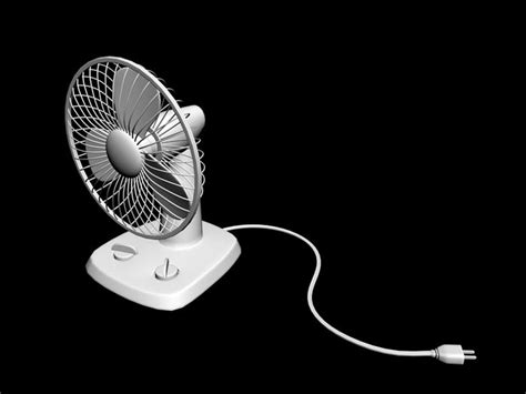 small desk fan 3d model object files free download