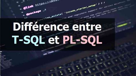 T Sql Vs Pl Sql