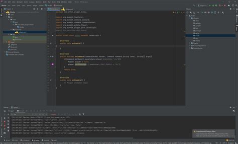 java when running the server my plugin does not show up in minecraft
