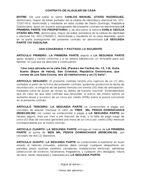Acta De Divorcio Por Mutuo Consentimiento 2020 Pdf República Dominicana