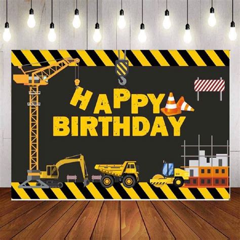 Construction Theme Backdrop Photography Background For Engineering