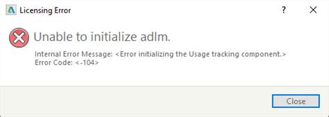 autocad 2018 lt licensing error unable to initalize adlm