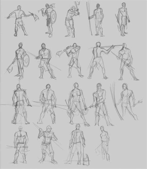 120 Second Male Warrior Poses Warrior Pose Art Reference Poses