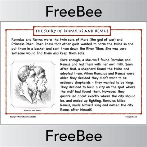Romulus And Remus Ks2 Story Sheet Romulus And Remus Romulus Remus