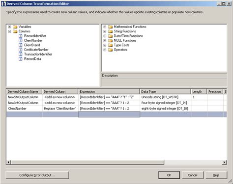 sql server ssis data conversion from dt str to int