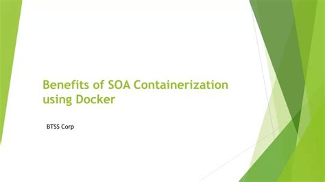 ppt benefits of soa containerization using docker powerpoint