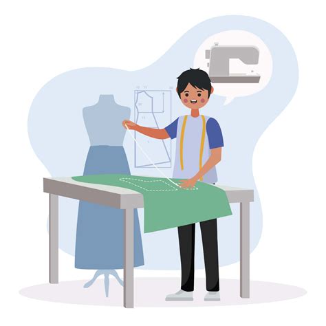 Free Tailor Vector Illustration Ai