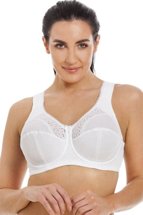 White Underwired Floral Lace Full Cup Bra